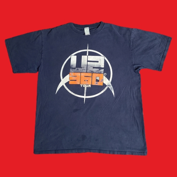 Shirts | 209 U2 360 Navy Blue Tour Band Shirt | Poshmark